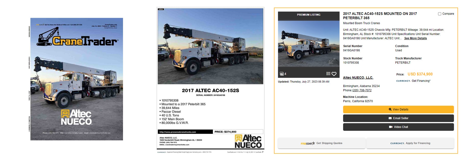 Sell Your Crane Equipment On CraneTrader.com