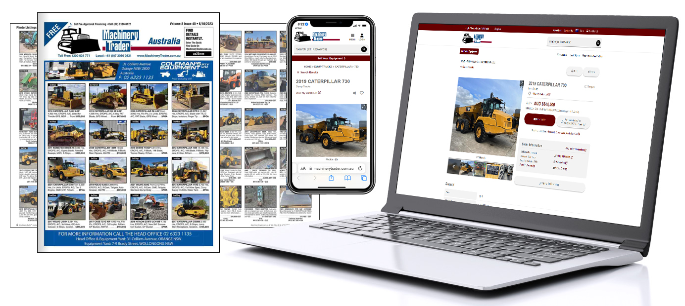 Sell Your Construction Equipment On MachineryTrader.com.au