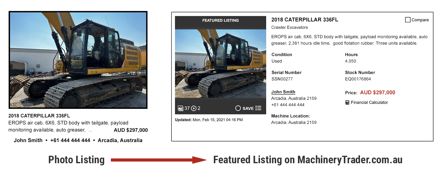 Sell Your Construction Equipment On MachineryTrader.com.au