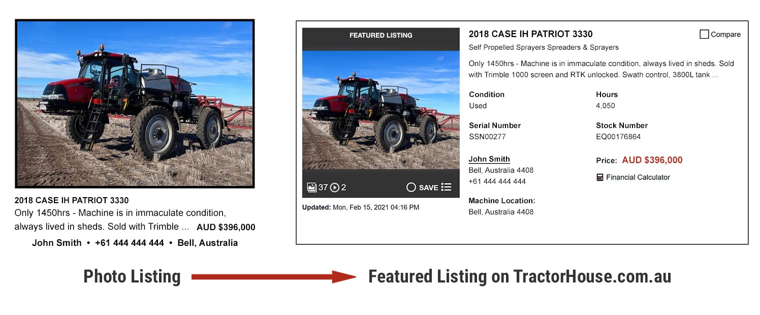 Sell Your Farm Equipment On TractorHouse.com.au