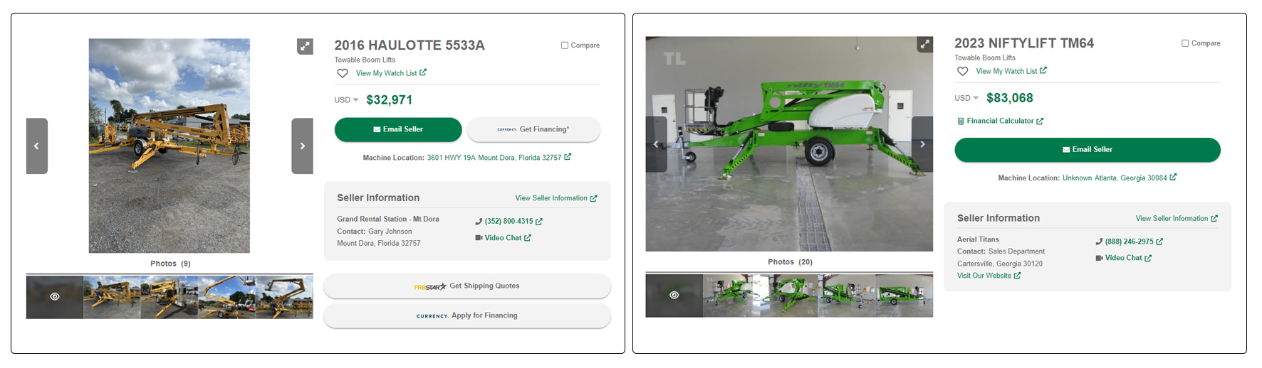 Sell Your Tree & Landscaping Equipment On TreeTrader.com