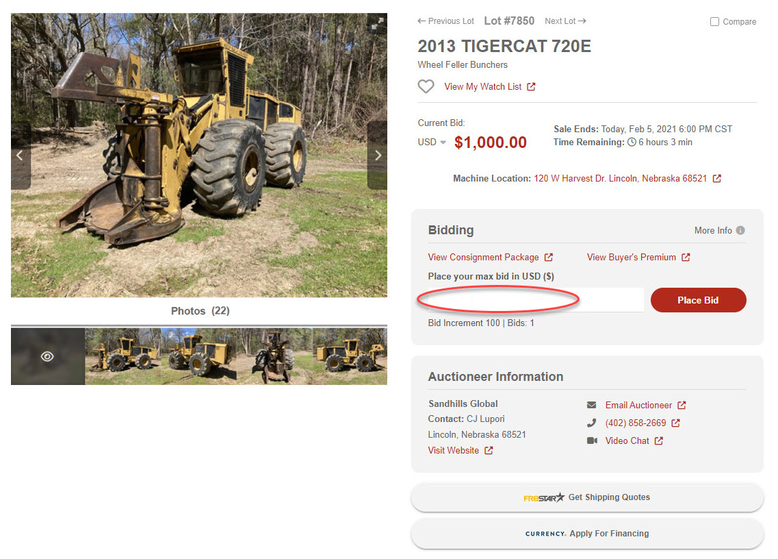 How To Bid Online - Live Auction Bidding Tips | Equipmentfacts